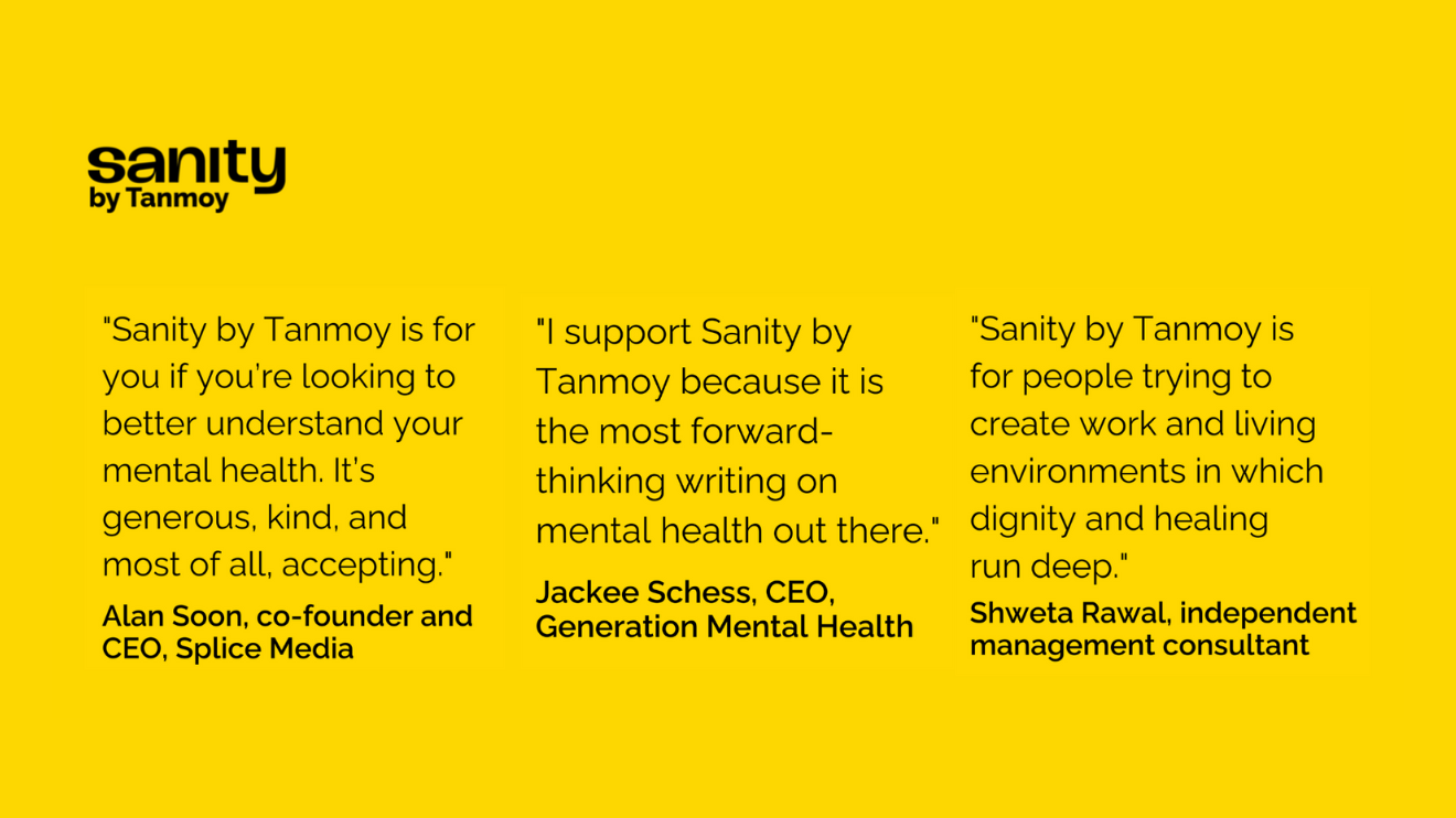 Thanks for choosing Sanity. Now let my most engaged readers tell you ...